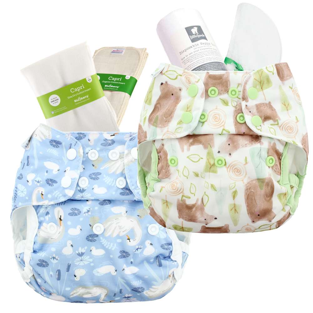 Blueberry - Capri 2.0 Überhosen - Einsteigerpaket - One Size (5-16 kg ...